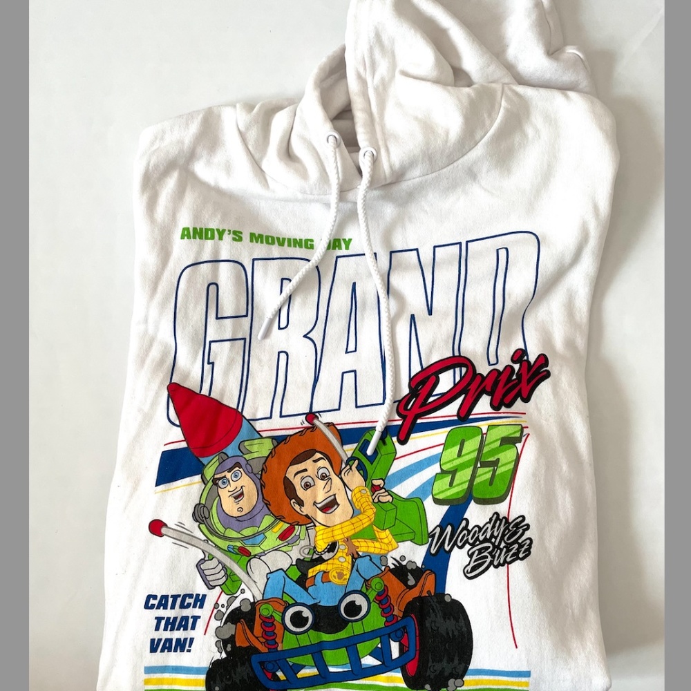 Disney's Toy Story Andy's Moving Day White Sweatshirt… - Gem